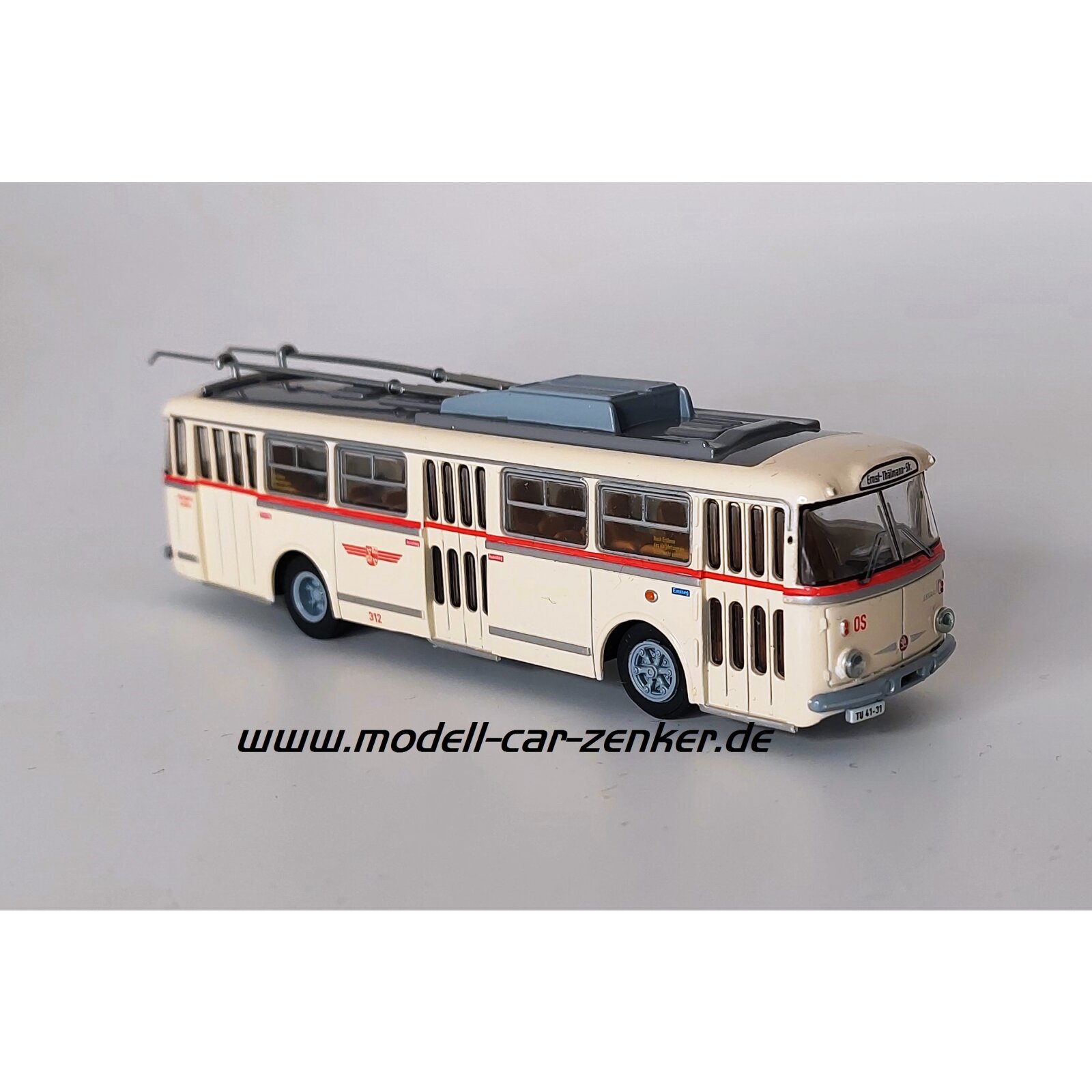 Zenker 03-393 Skoda 9Tr Oberleitungsbus VEB Nahverkehr Zwickau Maßsta